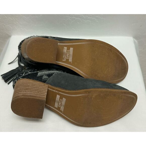 Toms | Shoes | Toms Womens Sz 7 Leilasuede Ankle Booties Aztec ...